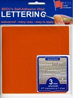 Becc Lettering Sets from Cornwall Model Boats