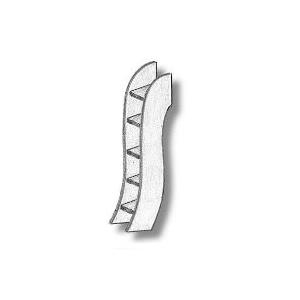 Amati 4324/05 Metal curved ladder. 22mm wide, Part no. A4324/05 ...