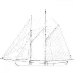 CMB Grand Banks Schooner Model Boat Hull HULMM962 | Cornwall Model Boats