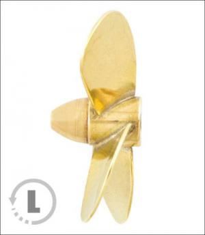 Raboesch 90mm M5 Threaded 4 Blade L/H Brass A-Type Propeller RAB147-32 ...