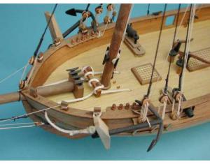 Caldercraft Schooner Ballahoo 1:64 Scale Wooden model boat kit C9013 ...