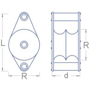 RB Model Boat Fittings 7.5mm Double Sheave Lead Block RB00430 ...