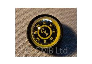 Cap Maquettes C15N Domed Glass Compass Black 15mm | Cornwall Model Boat ...